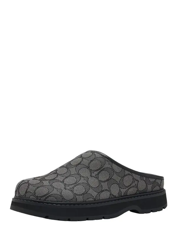 COACH Suede Sport Clogs - Graphite/black