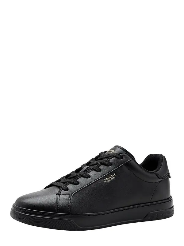 COACH High Line Leather Sneakers - Black