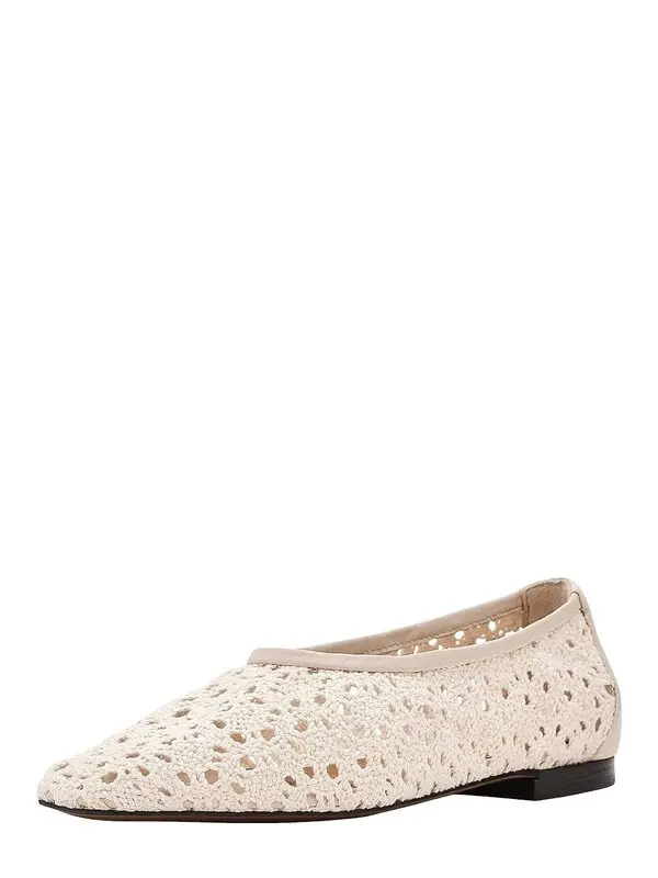 Madewell Sage Ballet Flat Crochet Shoes - Khaki