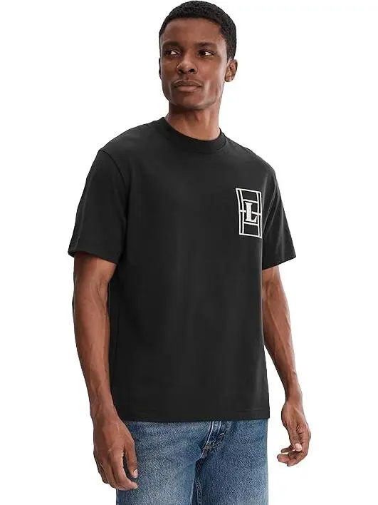 Lacoste Embroidered Heavy Jersey T-shirt T Shirt - Black