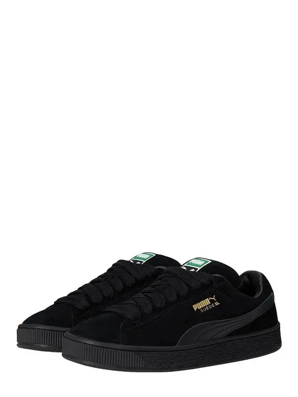 PUMA Suede Xl Lace-up Round Toe Sneakers - Black