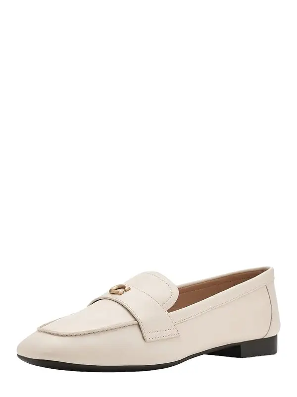COACH Sculpted C Leather Loafers - Chalk