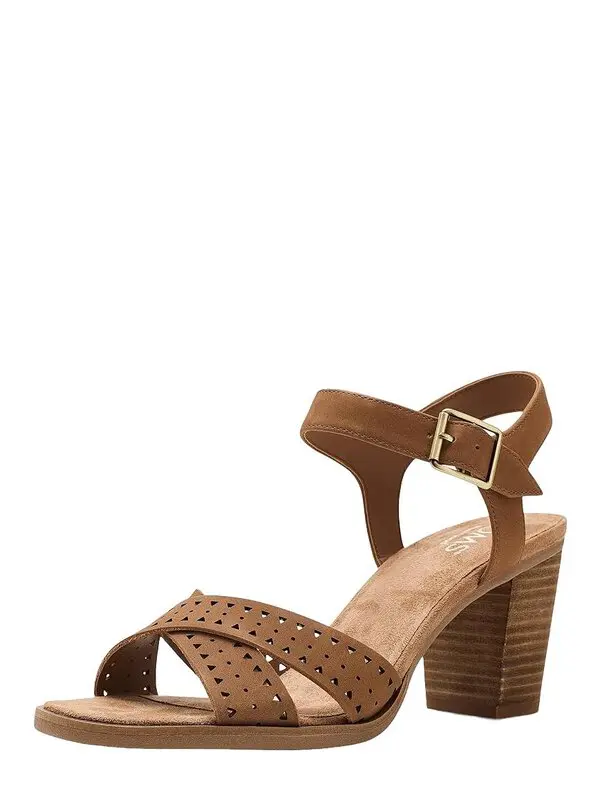 Toms Majorca Ankle Strap Dress Sandals - Brown