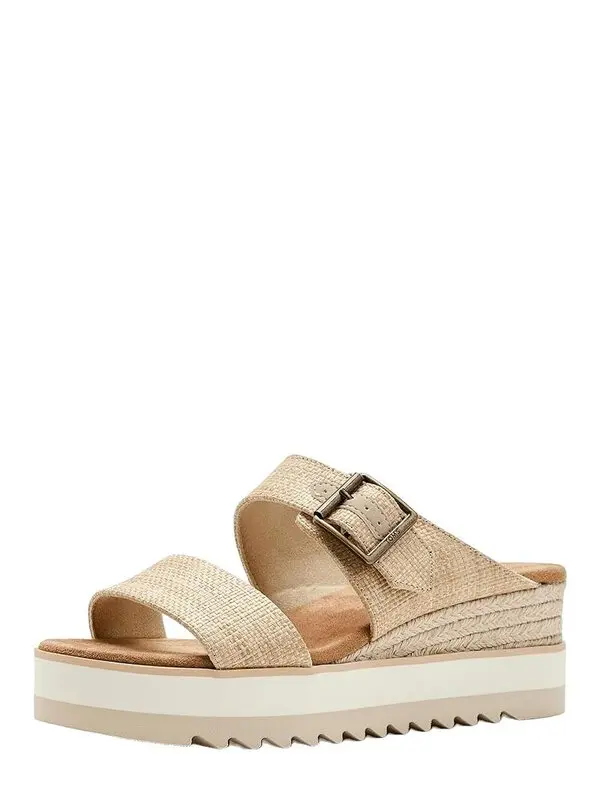 Toms Diana Buckle Wedge Mule - Gray