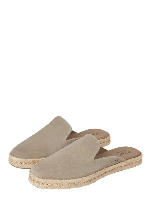 Toms Santiago Mule Flat Espadrille - Taupe