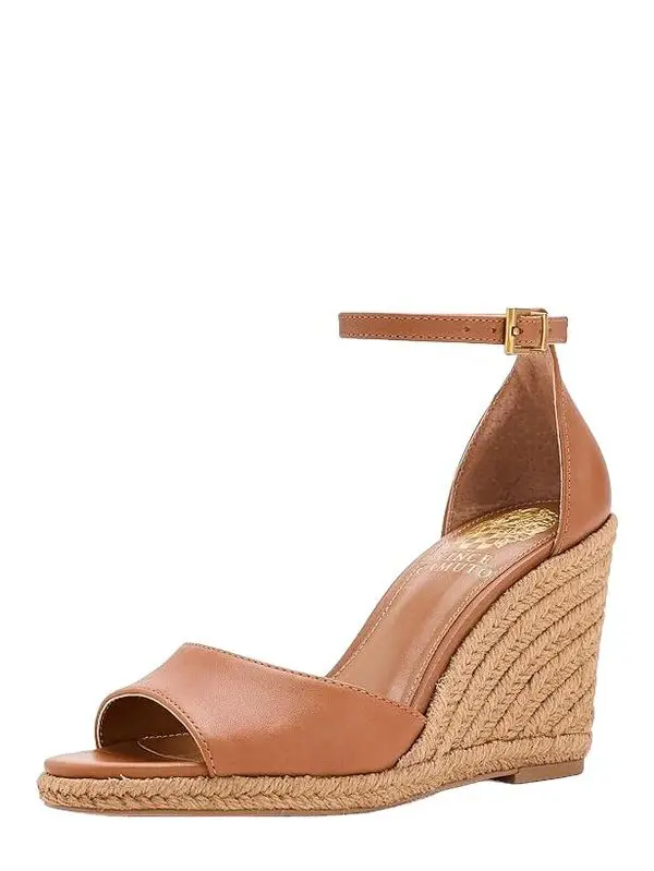 Vince Camuto Felyn Espadrille Wedge Sandals With Ankle Strap - Gold