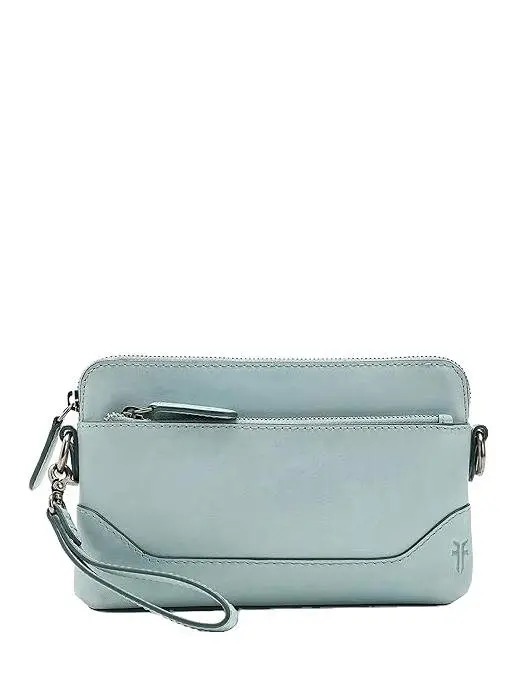 THE FRYE COMPANY Melissa Leather Wristlet Crossbody Bag - Bone