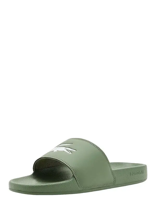 Lacoste Serve Slides Sandals - Khaki