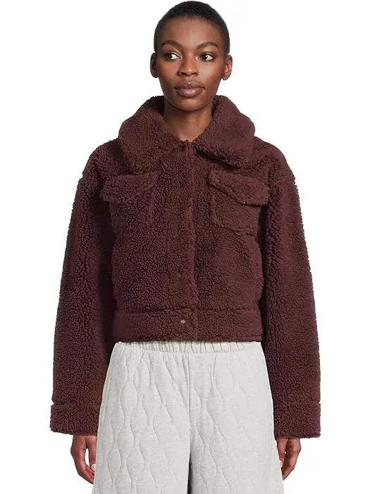UGG Frankie Short Trucker Jacket - Burgundy