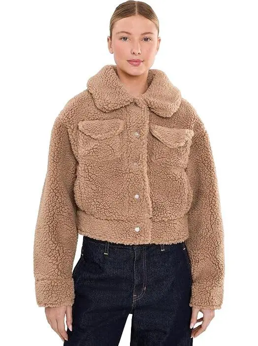 UGG Frankie Short Trucker Jacket - Chestnut