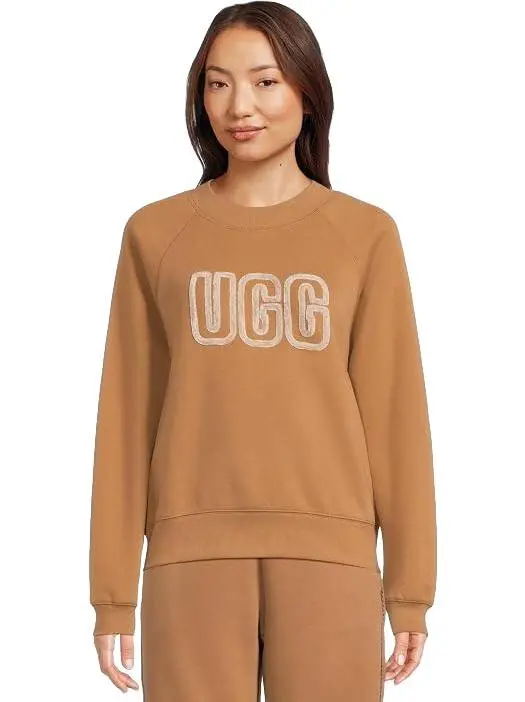 UGG Logo Crew Neck Sweatshirt - Chestnut