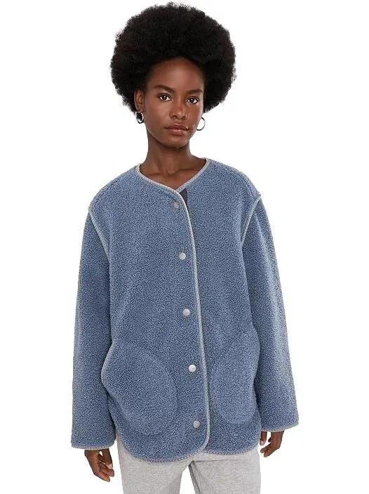 UGG Emmersyn Braid Fleece Jacket - Blue