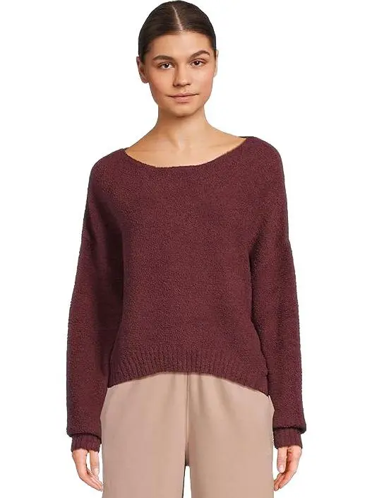 UGG Novalie Slouchy Pullover Sweatshirt - Burgundy