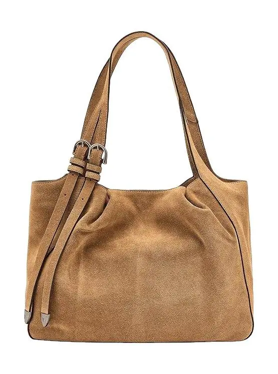 THE FRYE COMPANY Heather Suede Tote - Beige