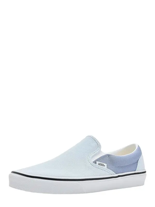 VANS Classic Slip-on Checkerboard Embellished Sneakers - Blue