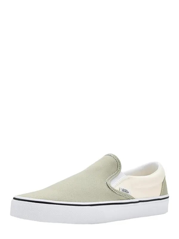 VANS Classic Slip-on Checkerboard Athletic Shoes - Green
