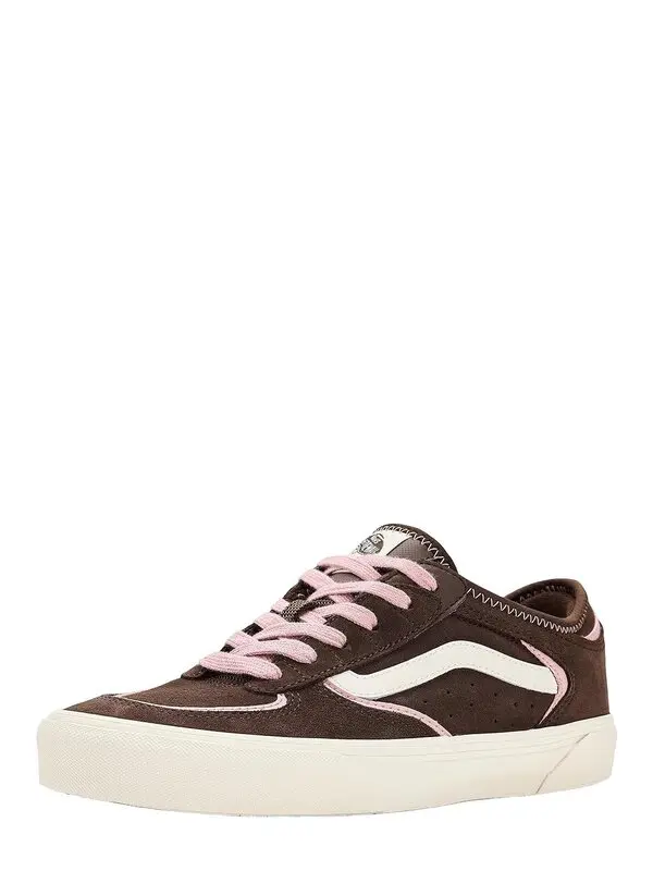 VANS Rowley Classic Suede Athletic Sneakers - Brown