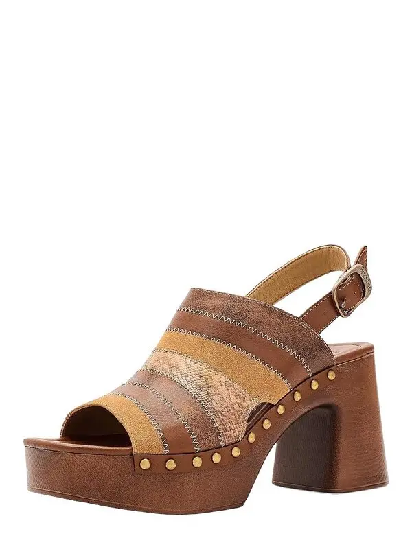 FRYE AND CO. Wylie Patchwork Dress Sandals - Multi