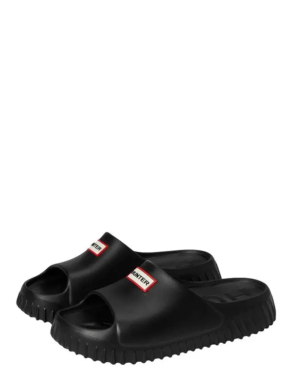 Hunter Finn Slide Sandals - Black