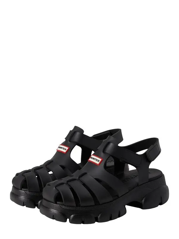 Hunter Belah Strappy Sandals - Black