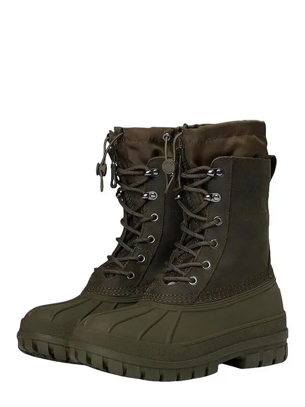 Hunter Skylar Leather Boots - Green