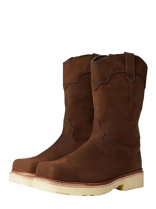 THE FRYE COMPANY Safety-crafted Wellington Work Boots - Brown