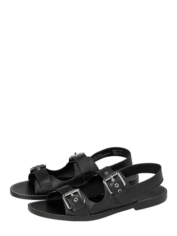 Madewell The Maude Double Strap Slingback Sandal - Black