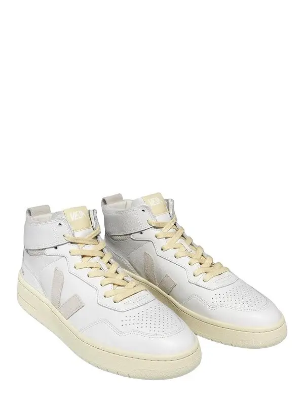VEJA V-95 Lace-up High-top Sneakers - White