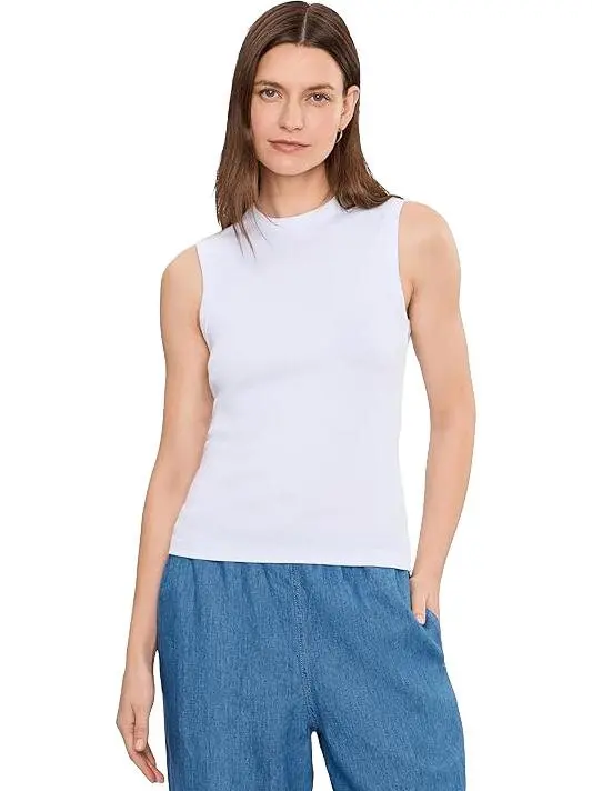 Madewell 90s Shell Tank In Compact Cotton Striped - White