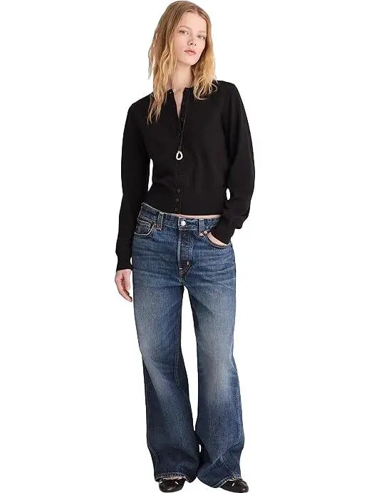 Madewell Button-front Cardigan - Black