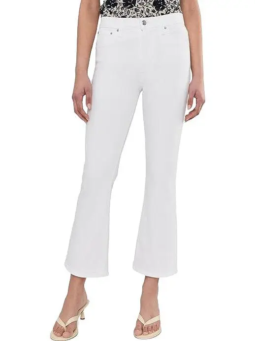 Madewell The Stretch Flare Crop Jean - White