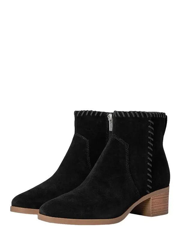 Toms Delilah Suede Ankle Boots - Black