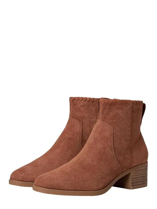 Toms Delilah Suede Ankle Boots - Brown