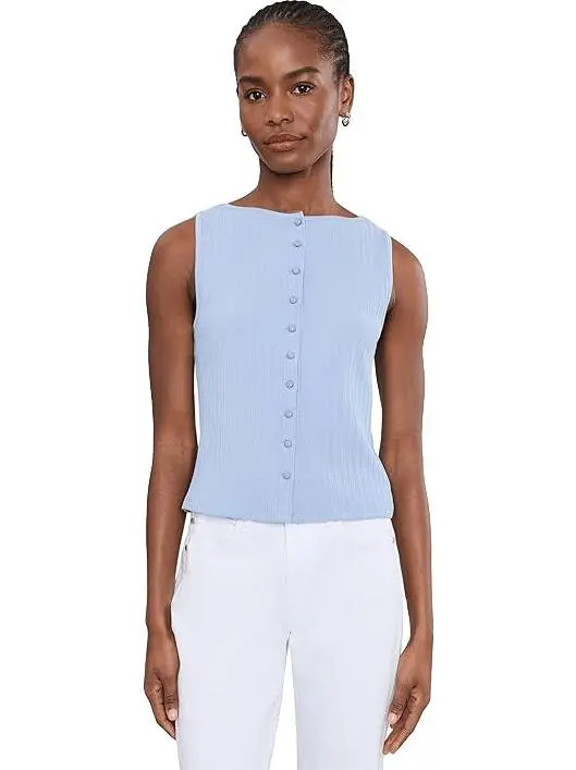 Madewell Ribbed Crewneck Shell Top - Blue