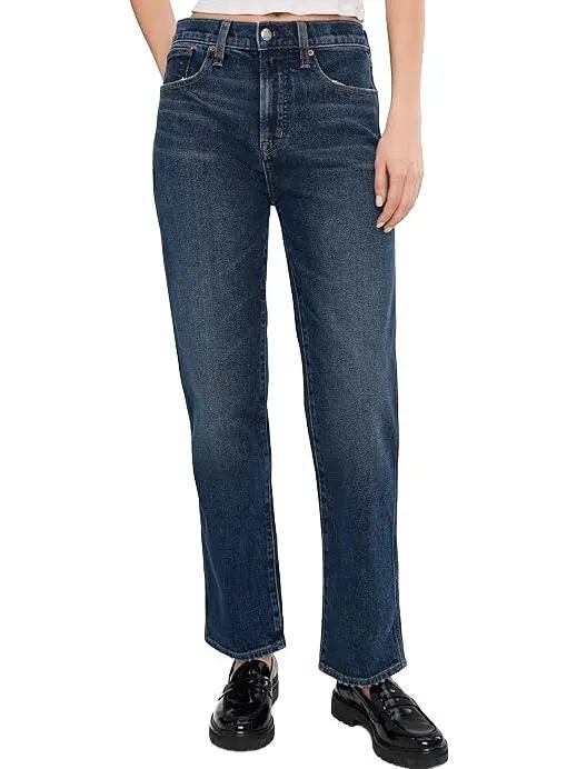 Madewell The Longline Straight Jean - Navy