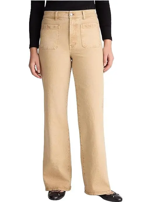 Madewell The Emmy Wide-leg Pant Jeans - Beige