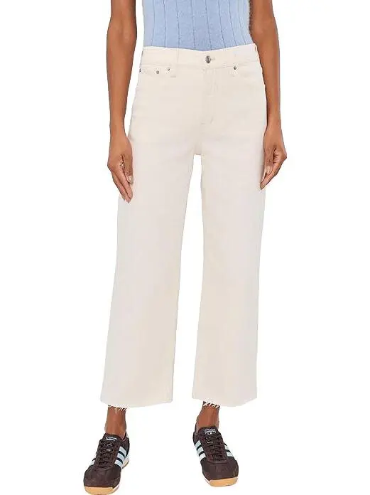 Madewell The Perfect Vintage Wide-leg Crop Jean In Vintage Canvas - Beige