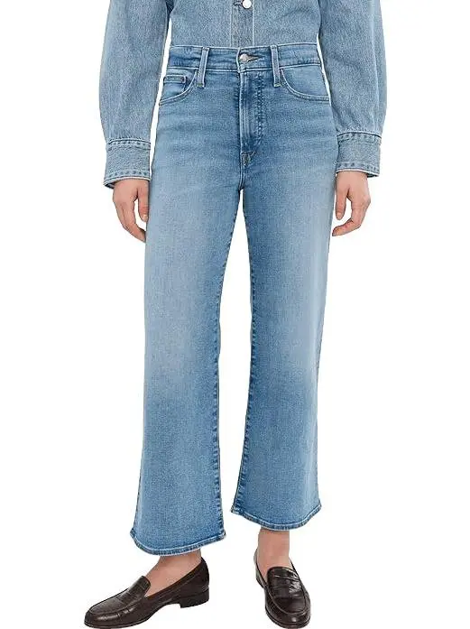 Madewell The Short Wide-leg Jean - Blue