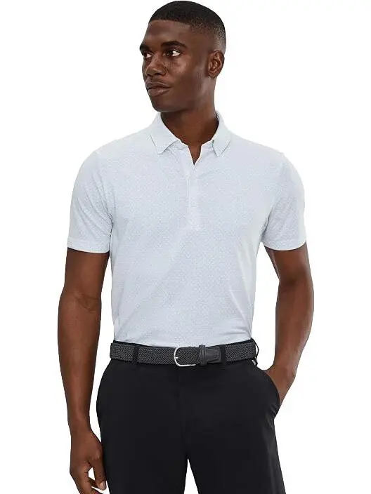 Adidas Ultimate365+ Go-to Print Polo Shirt Clothing - White/grey Three