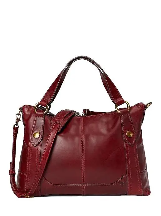 THE FRYE COMPANY Melissa Medium Satchel Crossbody - Red