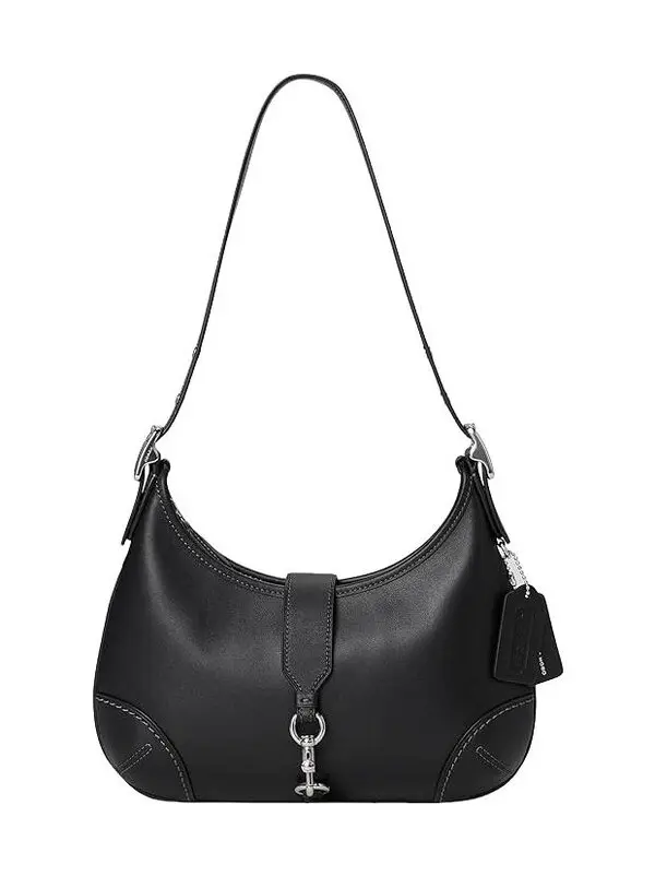 COACH The Originals Glovetanned Leather Hamptons Hobo Shoulder Bag - Black