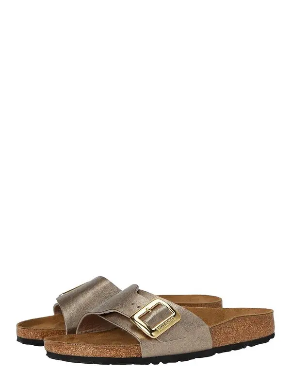 BIRKENSTOCK Catalina Luxe Buckle Sandals - Taupe