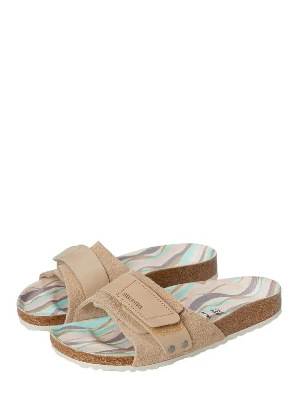 BIRKENSTOCK Oita Printed Footbed Sandals - Brown
