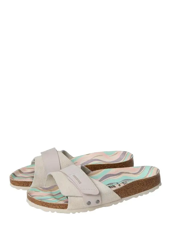 BIRKENSTOCK Oita Printed Footbed Sandals - White