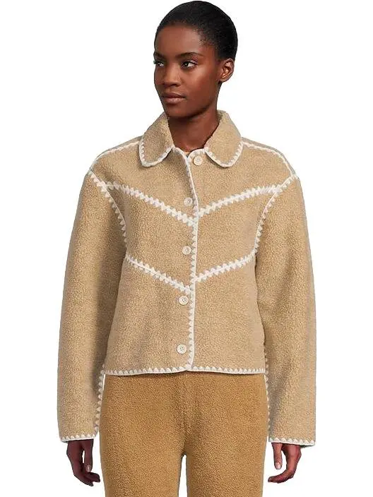 UGG Ellison Fluff Shell Jacket - Red