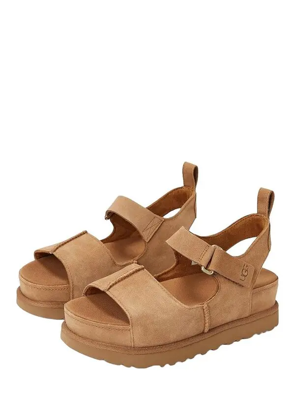 UGG Goldenstar Hi Platform Sandals - Brown