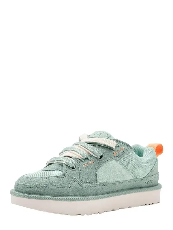 UGG Lo Lowmel Suede And Canvas Lace-up Sneakers - Green