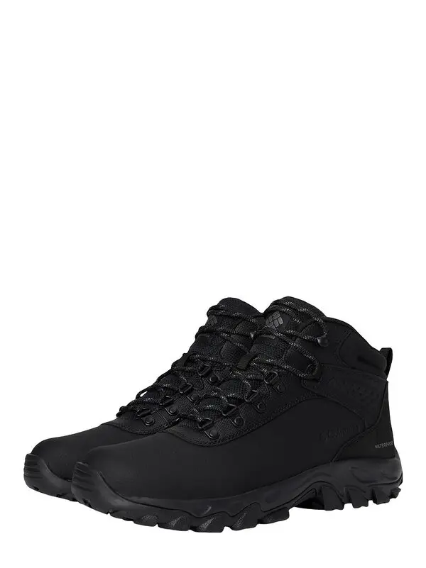 Columbia Newton Explorer Waterproof Leather Lace-up Hiking Boots - Black