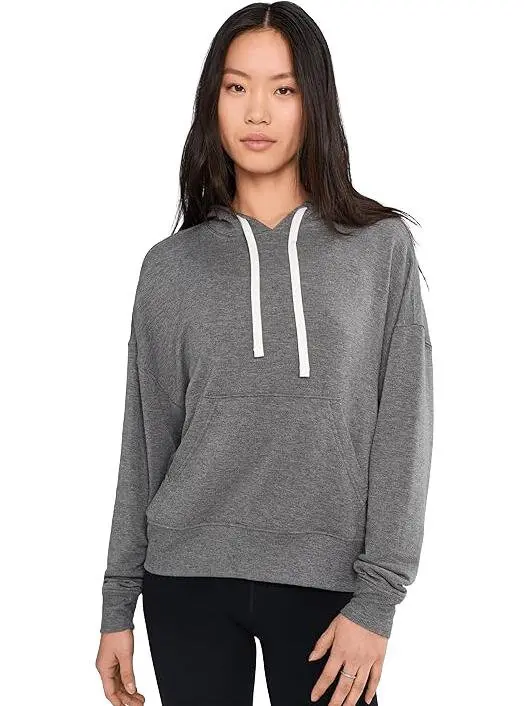 Splits59 Long Sleeve Hoodie With Drawstring And Kangaroo Pocket - Gray