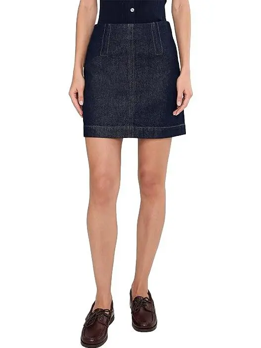 Madewell Clean Mini Skirt - Blue